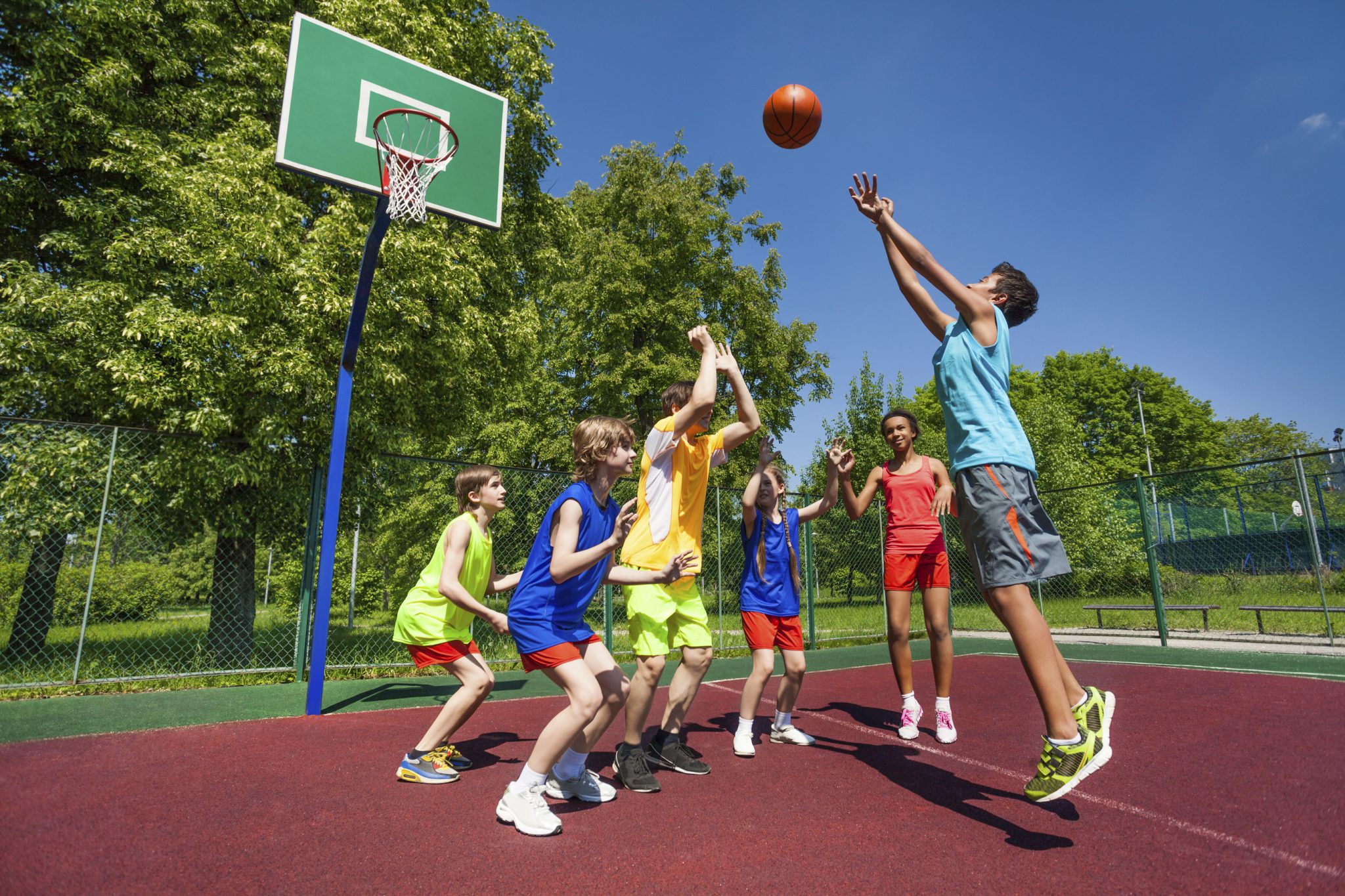 Formation Spr de Spontan Fun Youth Basketball Games Hai Vergesslich Tief